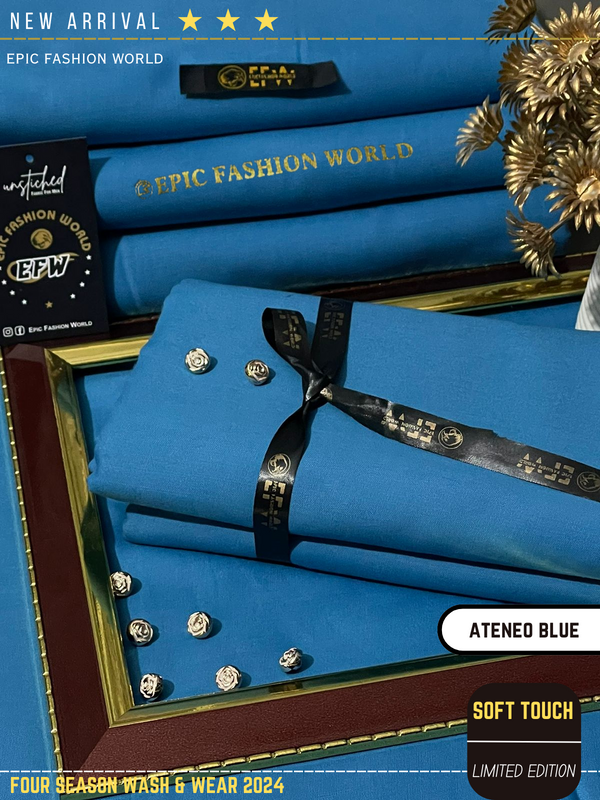 SOFT TOUCH - Premium - Wash & Wear - Ateneo Blue – Epic Fashion World